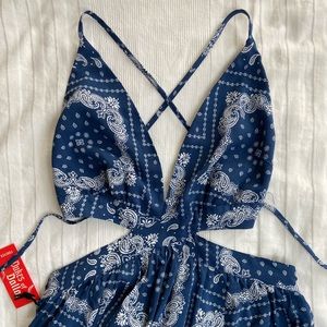 Forever 21 | Dresses | Blue Bandana Print Dress | Poshmark